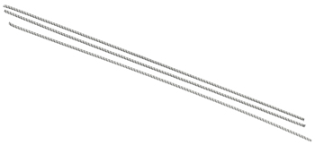 Titanium retainer wire, Ti5, 3-strand twisted, round 0.50 mm / 20 ...