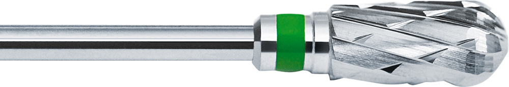 Super hard metal burs, with cross toothing cut, coarse, Form: pear ...