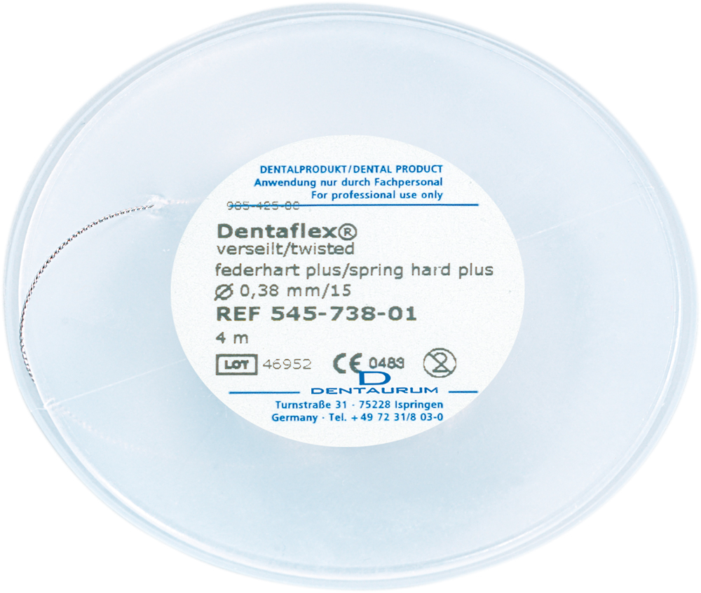 dentaflex® wire on coil, 3-strand twisted, round 0.38 mm / 15, super ...