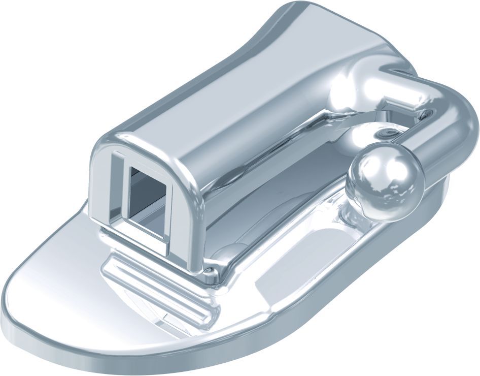 Ortho-Cast, buccal tube DB, single rectangular, tooth 26-27 / 47-46, 0 ...