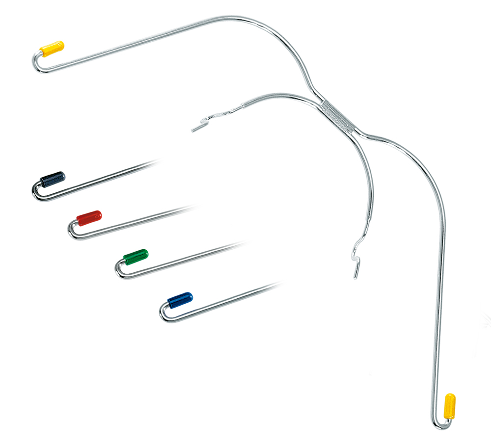 Facebow medium, with stop loops 97 mm, red - DENTAURUM USA eShop
